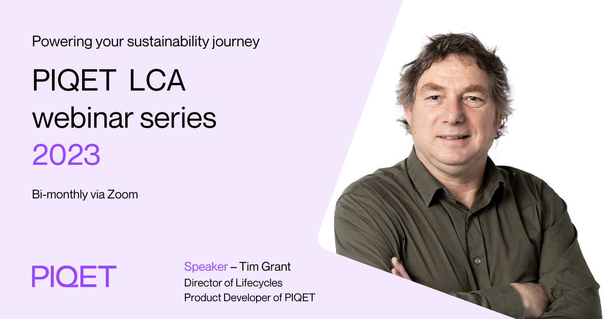 Free LCA Webinars for Packaging and Product Professionals — PIQET