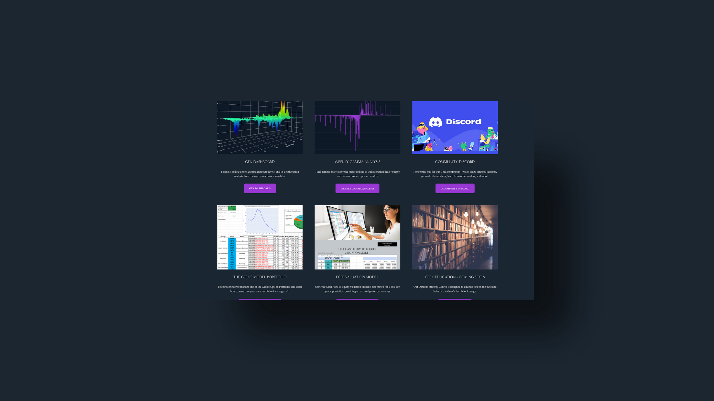 Our Products — Geeks of Finance