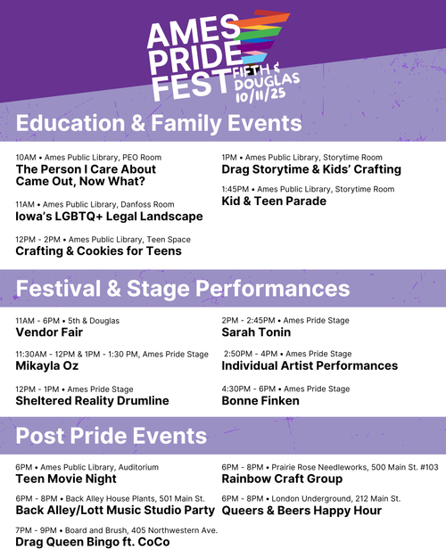 Ames Pridefest 2025 — Ames Pride