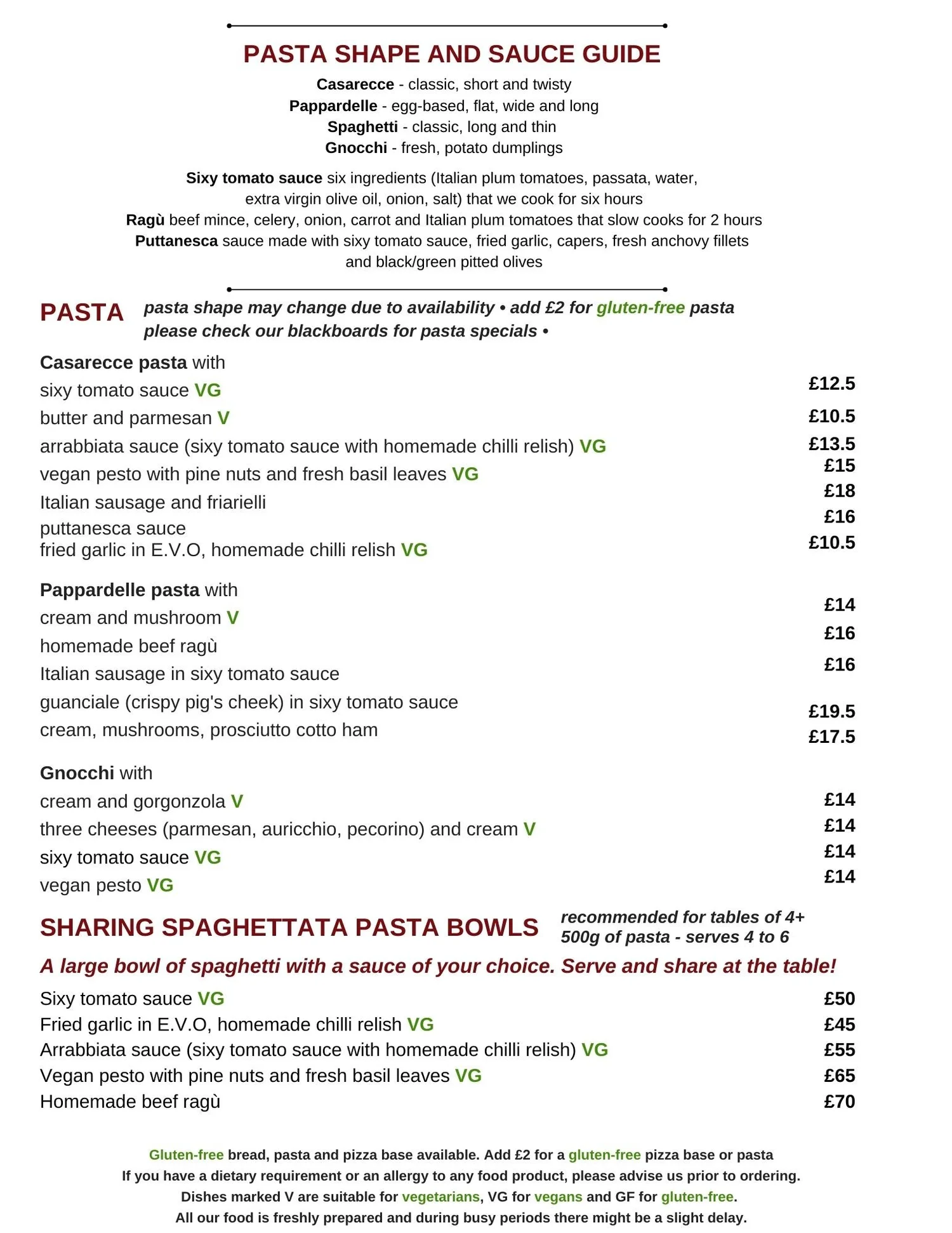 Pasta — Maurizio Dining & Co. | Authentic Italian restaurant in Cambridge