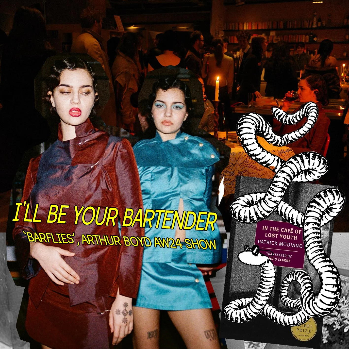 I’LL BE YOUR BARTENDER: Barflies, Arthur Boyd AW24 Show — Worms