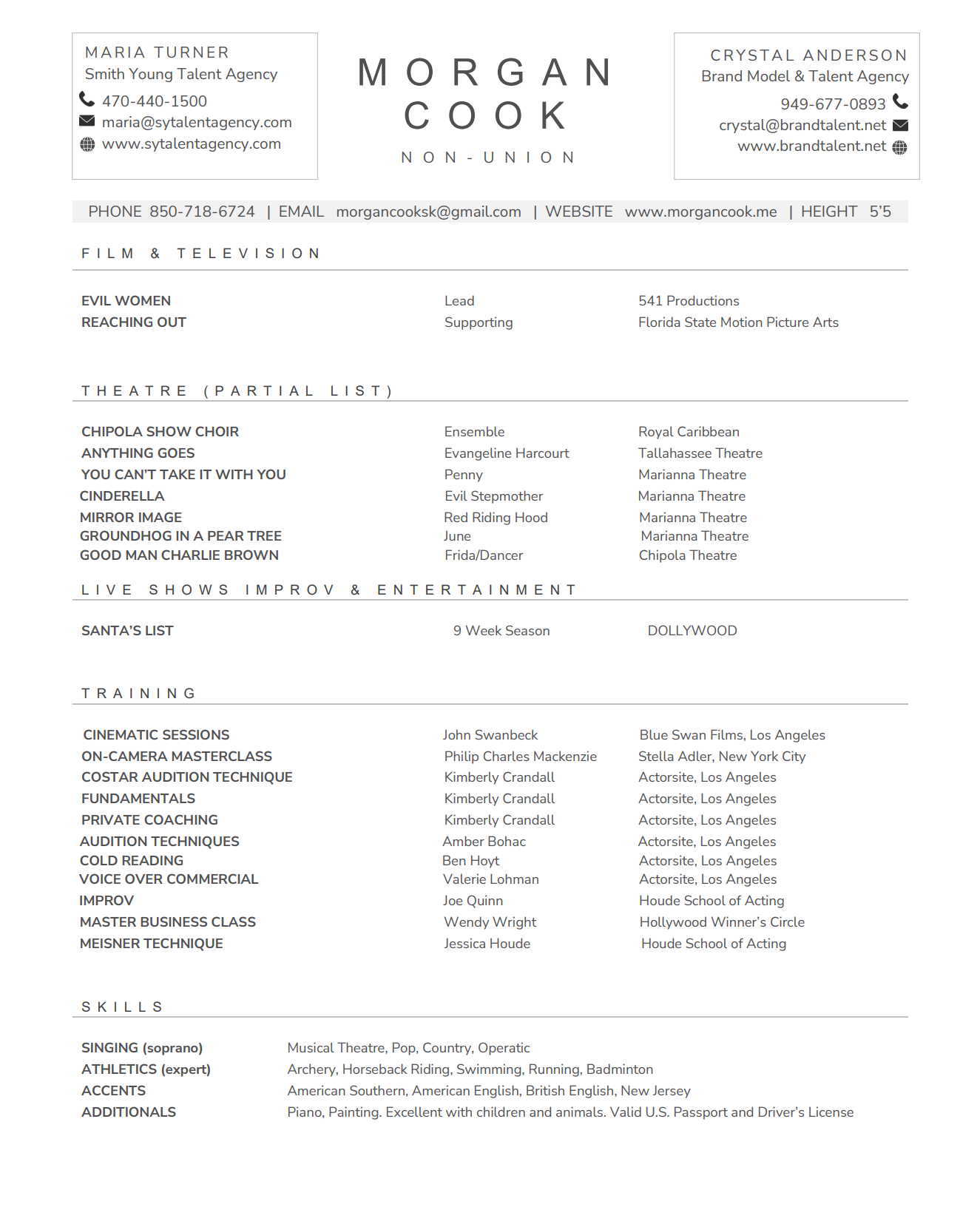 About 1 — MORGAN COOK