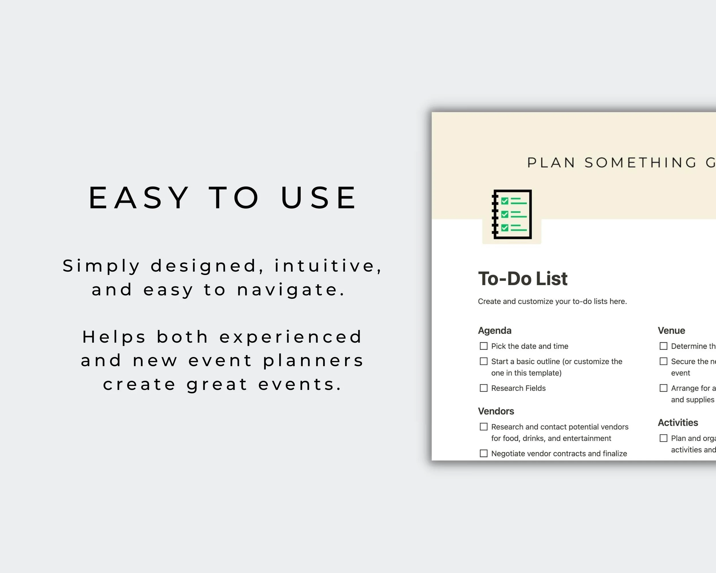 Event Planning Made Easy Pack — Event Builder Event Planning Made Easy Pack — Event Builder