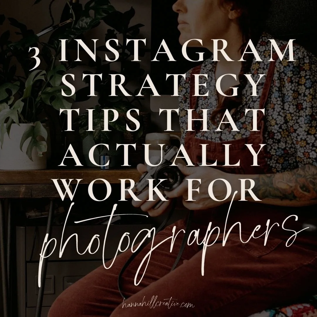 3 Instagram Strategy Tips that actually work for Photographers — Hanna ...