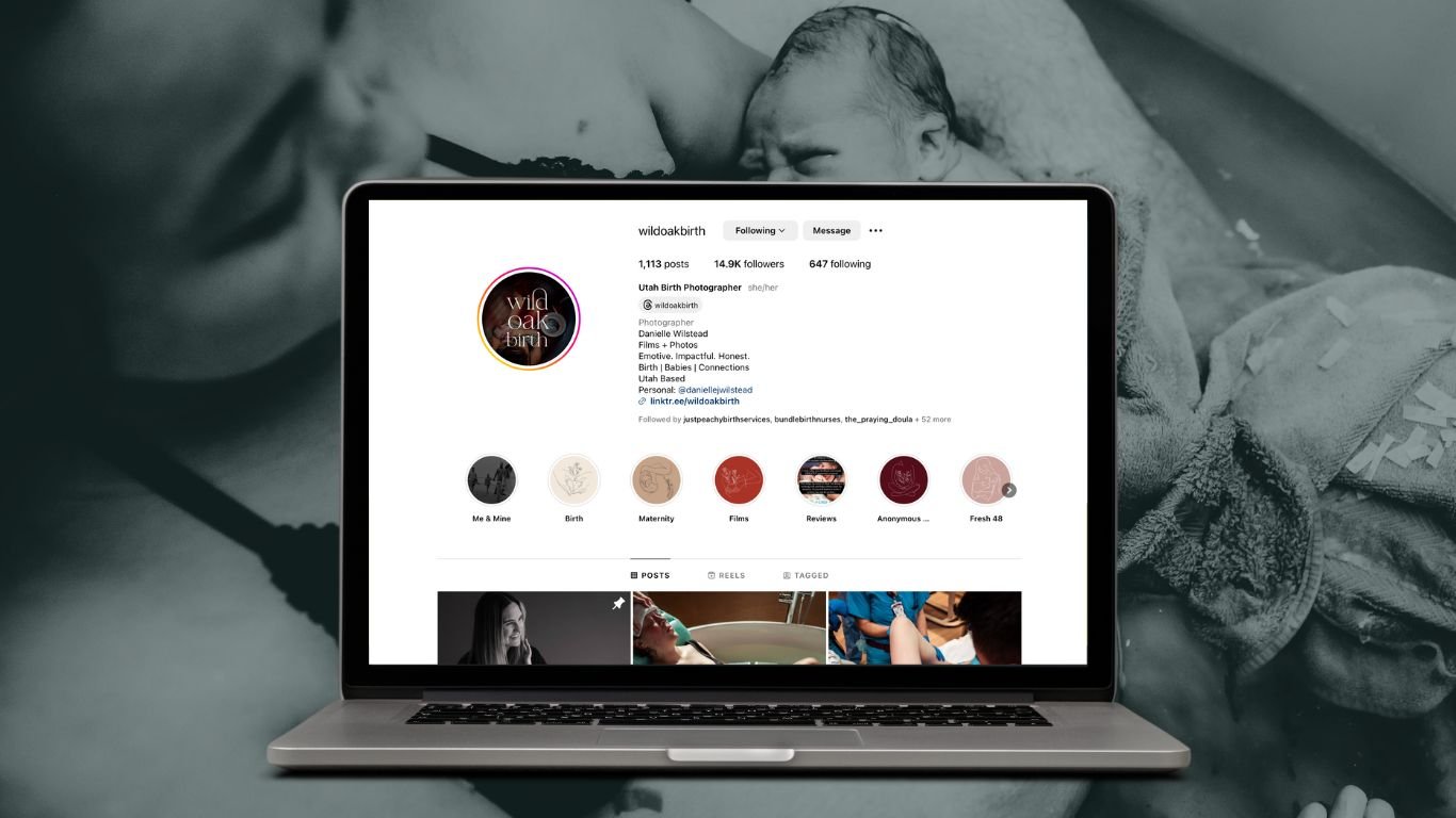Social Media Case Study WildOak Birth — Hanna Hill Creative