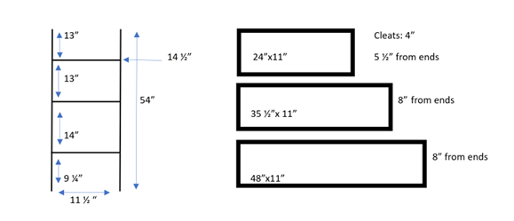 Ladder Display Shelves — Amy's A Cut Above Creations