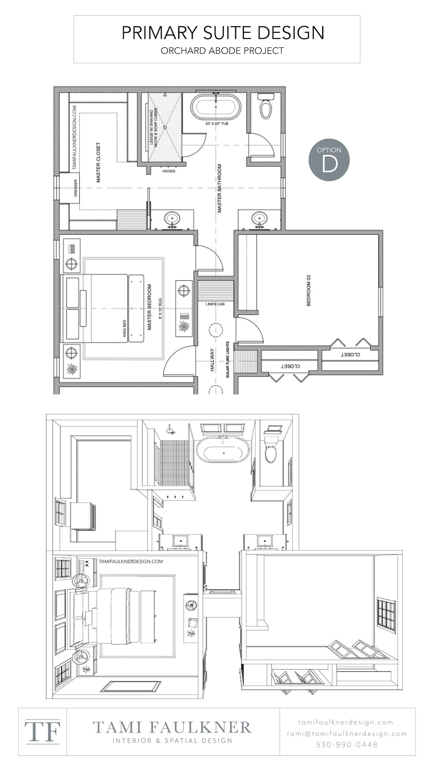PRIMARY SUITE - FLOOR PLANS FOR A 1980'S REMODEL — Tami Faulkner Design ...