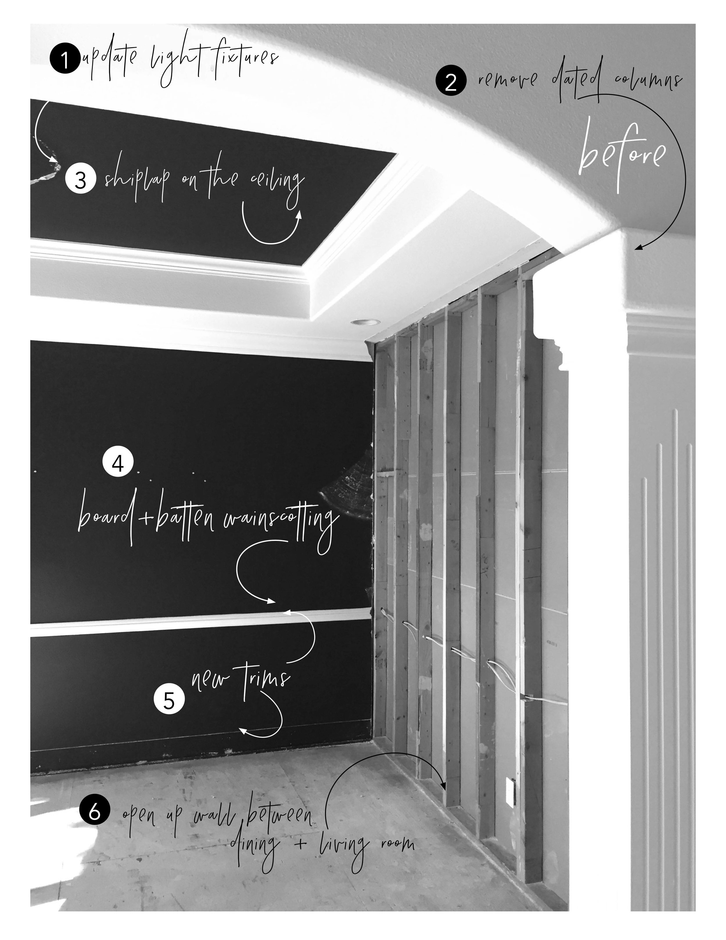 COLUMN MAKE-OVER & DESIGN PLANS — Tami Faulkner Design | Custom Floor ...