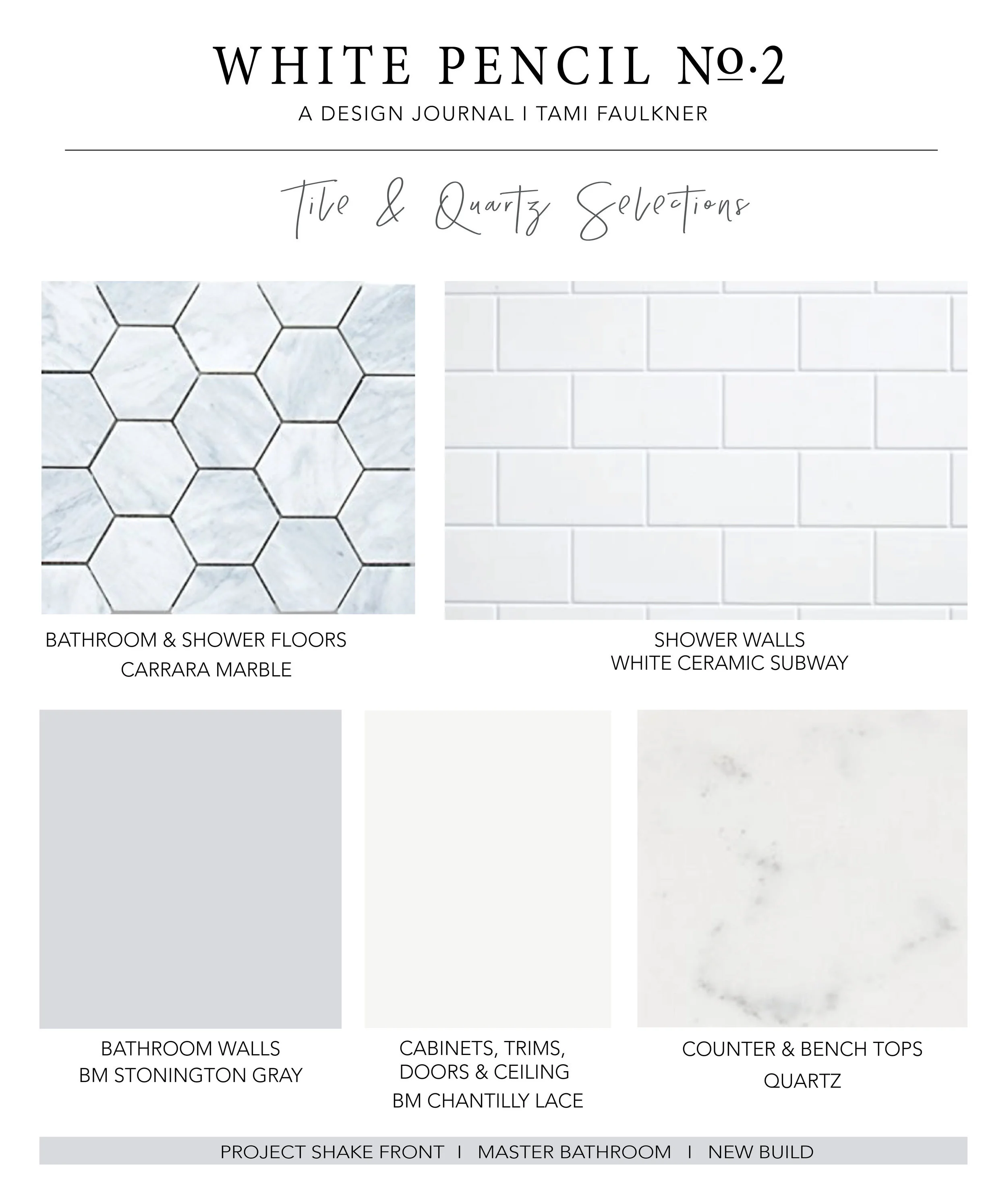 Master Bathroom Tile - Shake Front Project — Tami Faulkner Design ...
