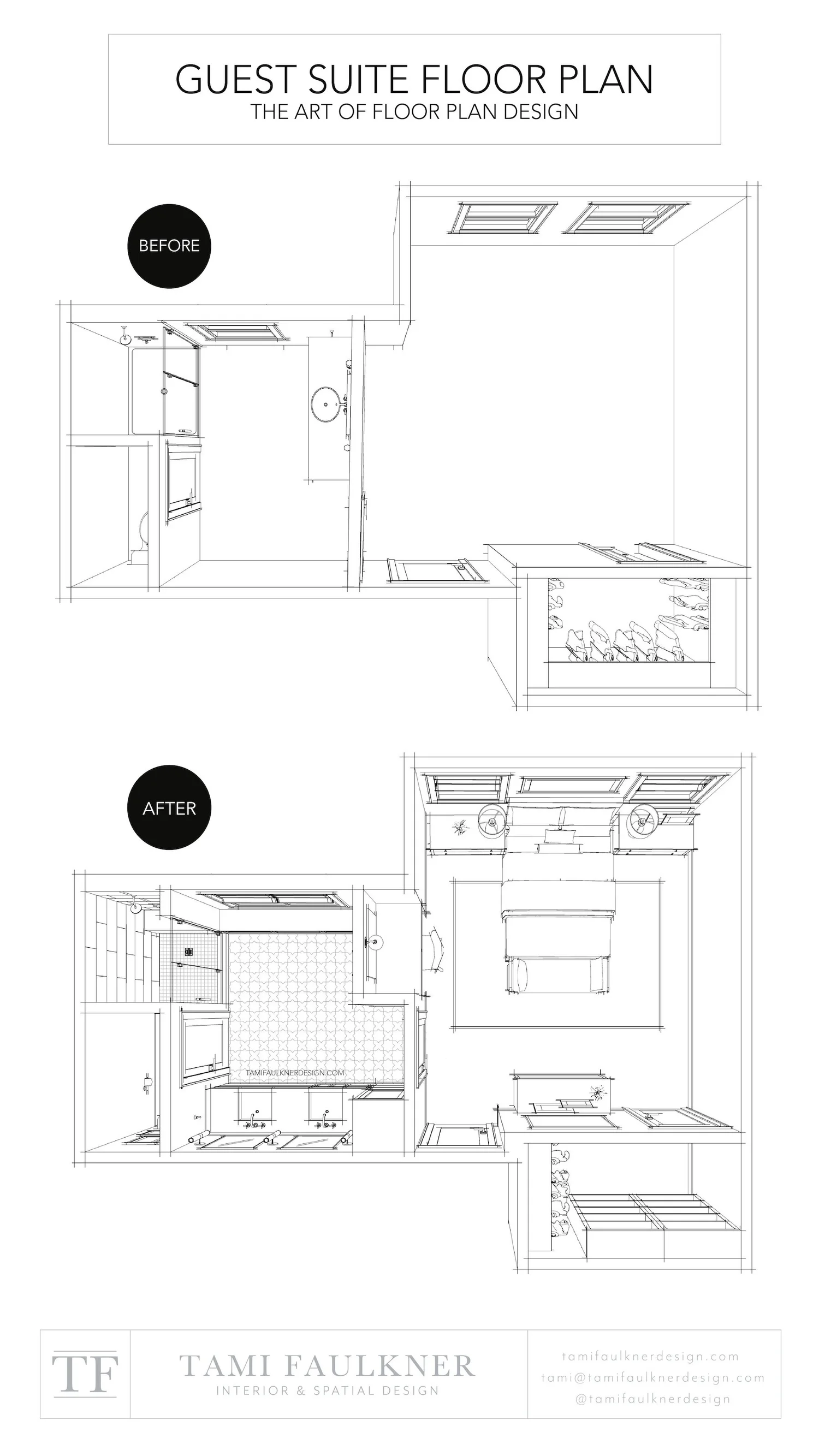 FIXNG A BEDROOM AND BATHROOM FLOOR PLAN - BEFORE AND AFTER — Tami ...