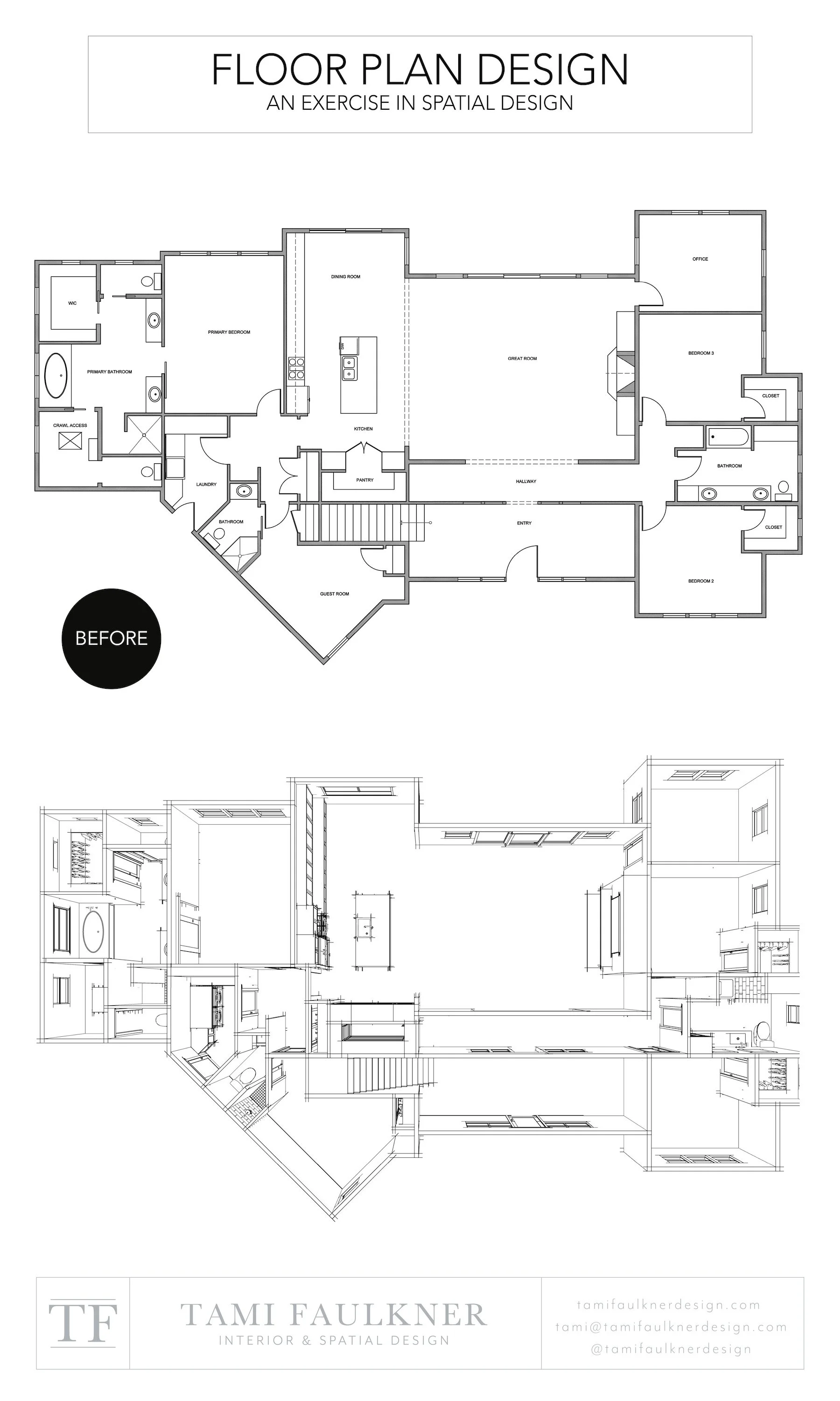 AN EXERCISE IN FLOOR PLAN DESIGN - BEFORE AND AFTER - PART 1 — Tami ...
