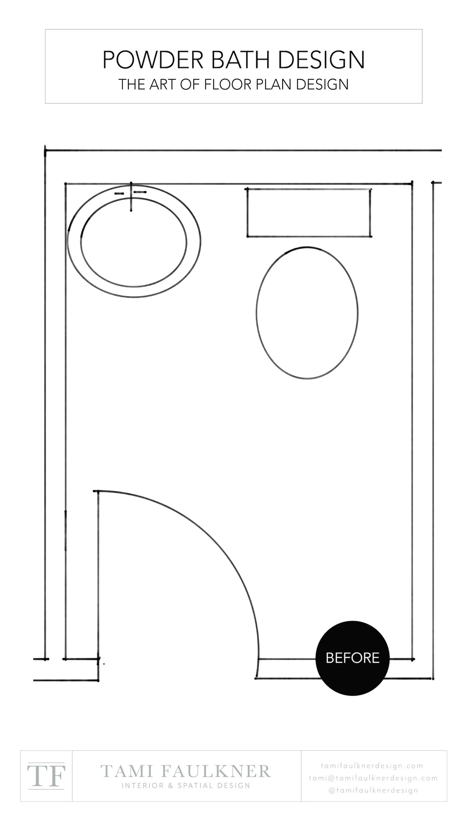 POWDER BATH FLOOR PLAN CHANGES THAT MADE A BIG DIFFERENCE — Tami ...