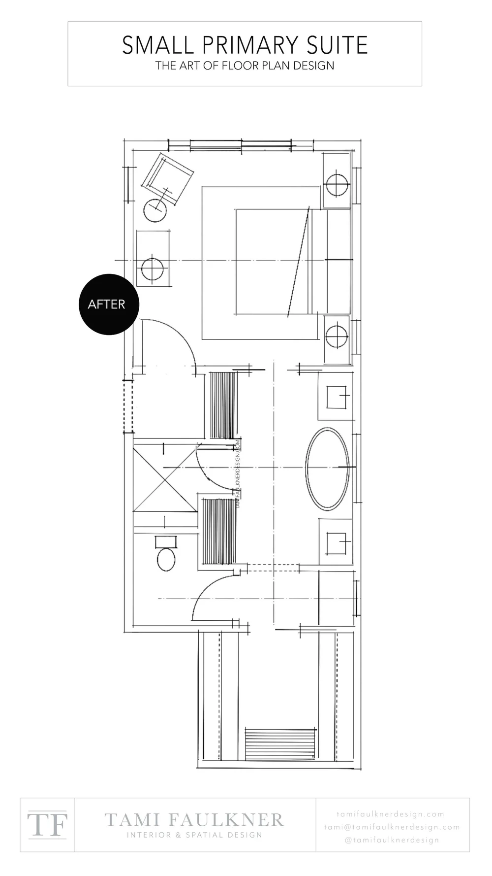 SMALL PRIMARY SUITE FLOOR PLAN LAYOUT TRANSFORMATION - BEFORE AND AFTER ...