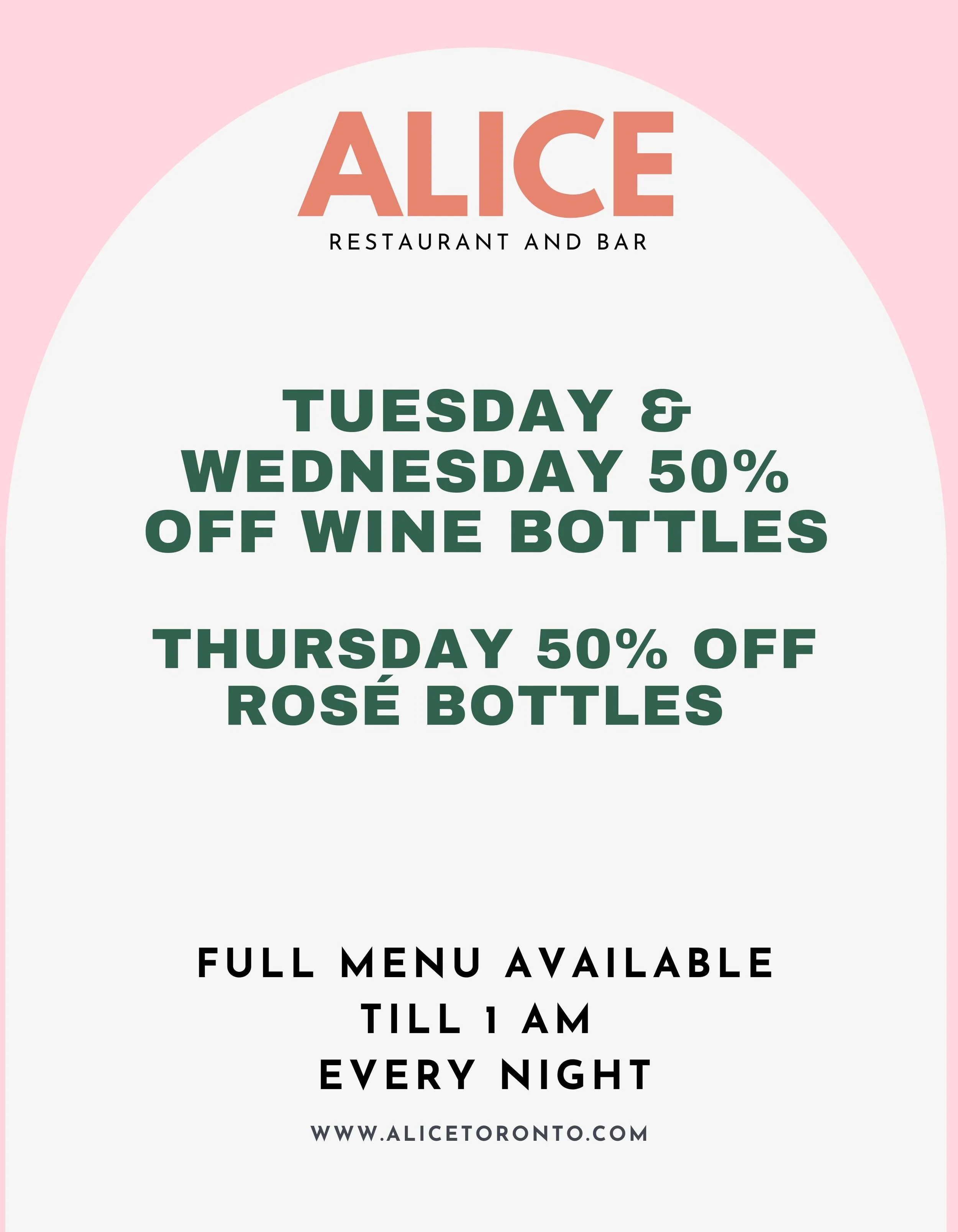 Alice Restaurant + Bar. Toronto's Premier Chic Casual Dining & Cocktail ...