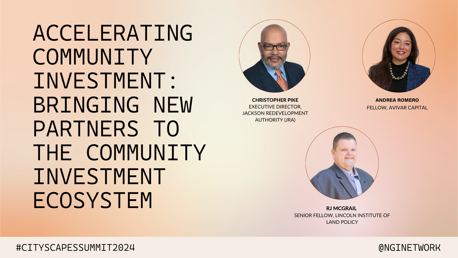 Accelerating Community Investment: Bringing New Partners to the ...