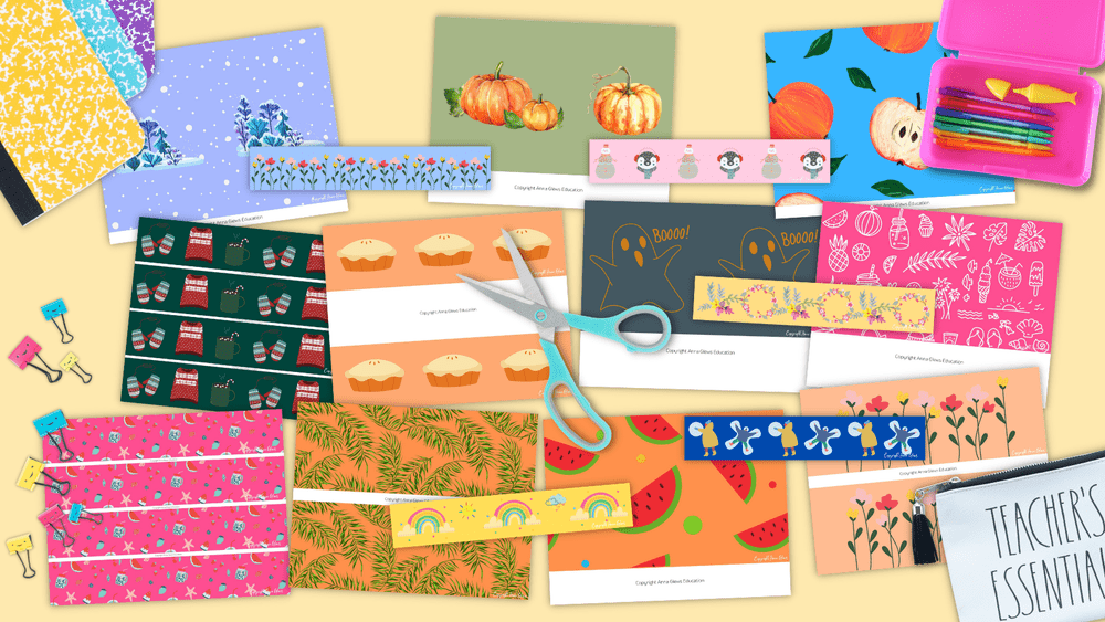 Full Year Border Bundle - Printable Bulletin Board Border Bundle — Anna ...