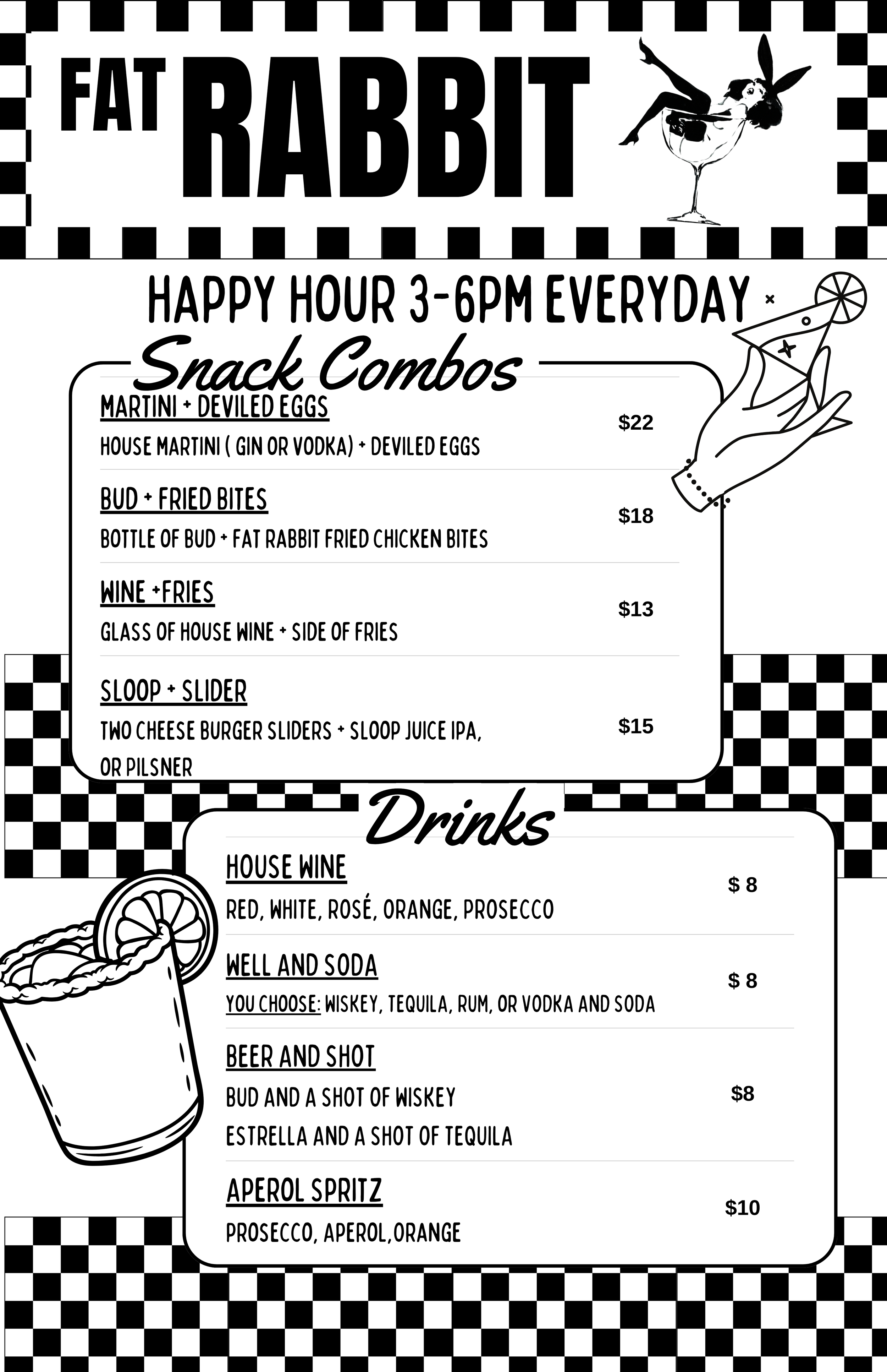 Menu 1 — FAT RABBIT DINER