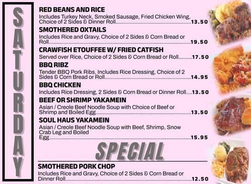 Menu — Soul Haus Kitchen