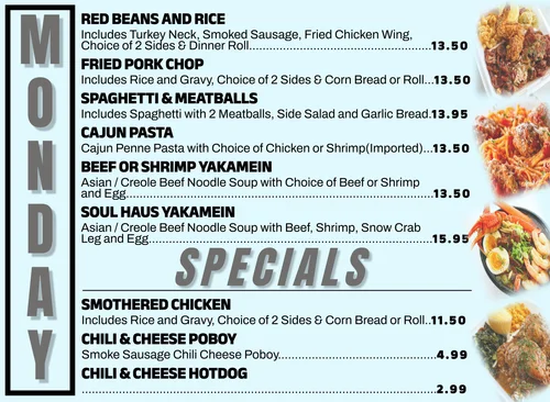 Menu — Soul Haus Kitchen