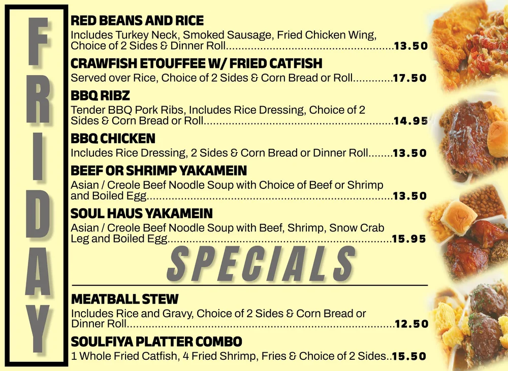 Menu — Soul Haus Kitchen