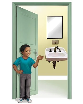 Bathroom Monitor Clipart