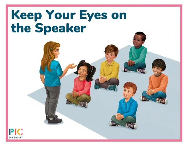 Keep Your Eyes on the Speaker — PicDiversity