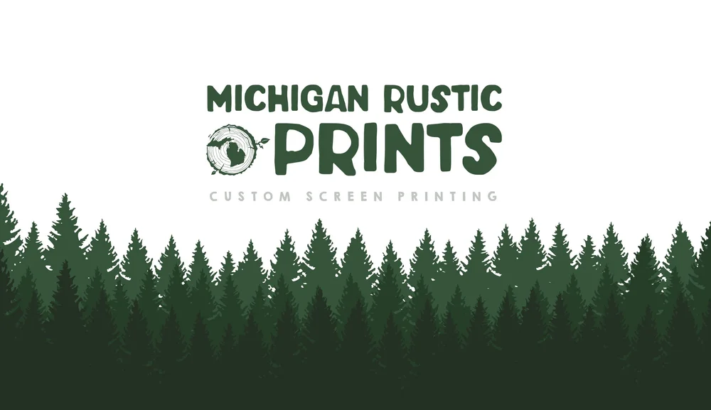 Michigan Rustic Camping - Michigan Rustic Prints - Custom Screen Printing