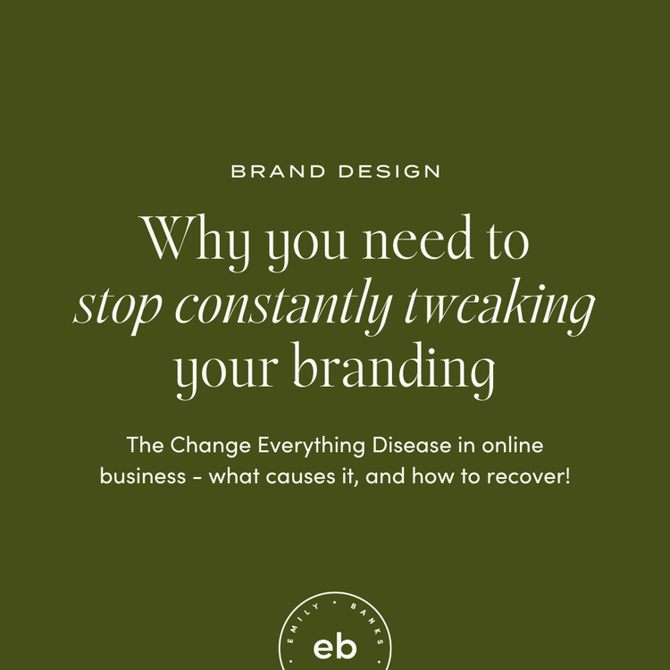 Constantly tweaking your brand is harming your business… here’s how to ...