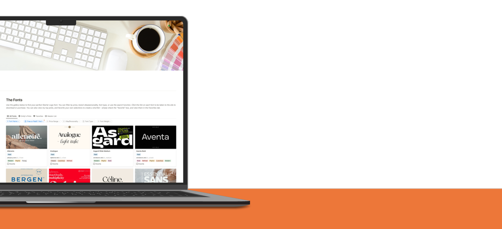 FREE: Starter Logo Font Guide — Emily Banks Creative