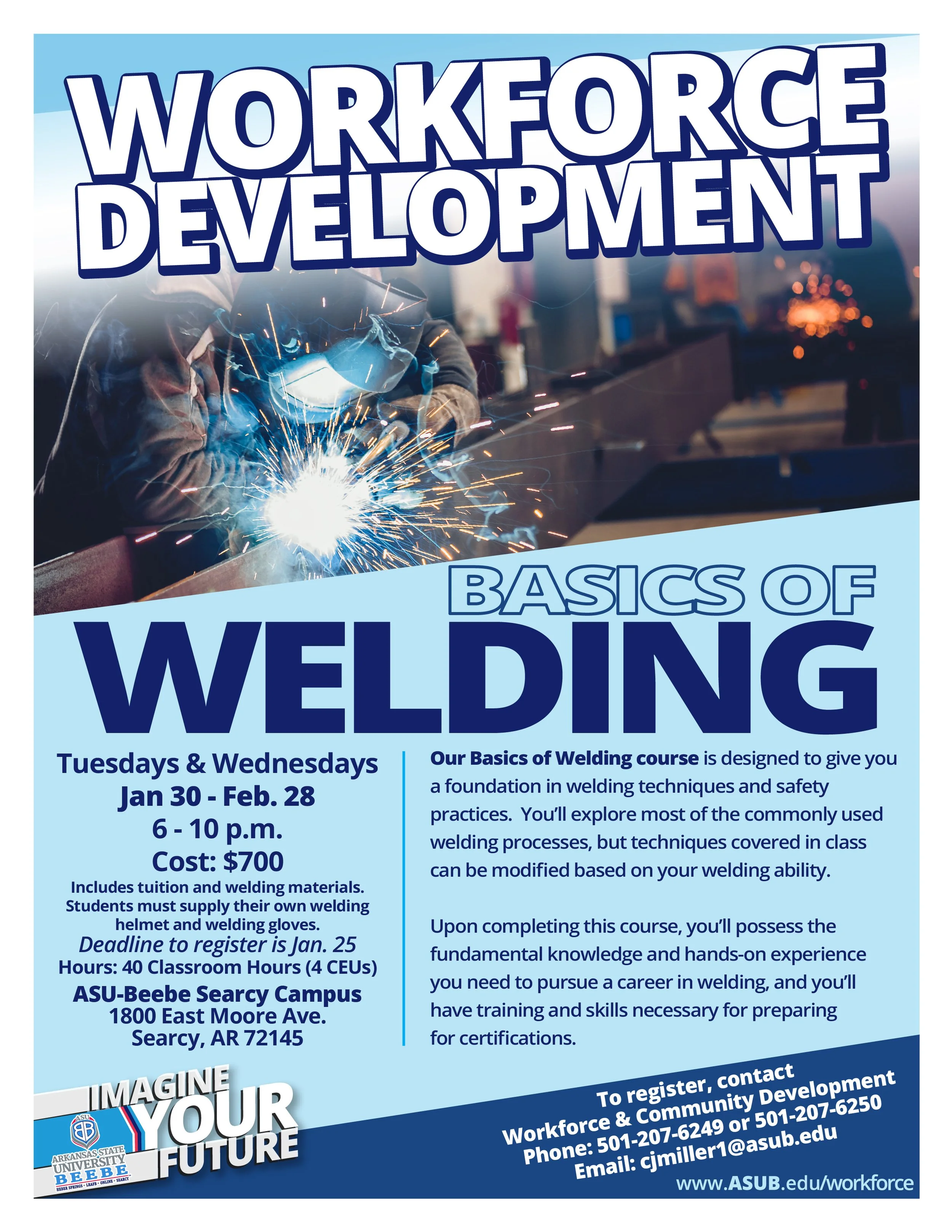 Basics of Welding Workforce Development Class — Experience Searcy ...
