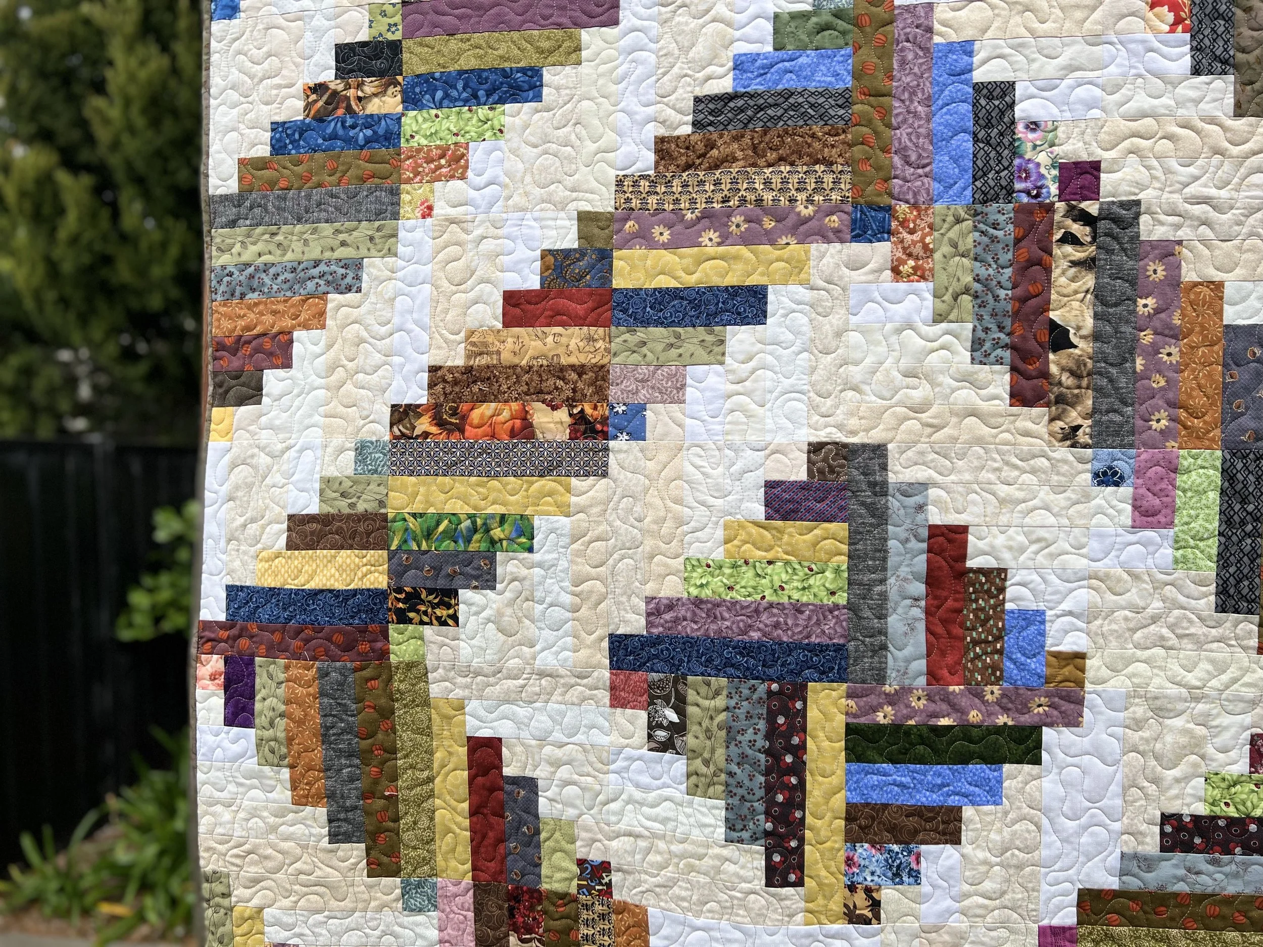 Half Log Cabin — Bits and pieces quilting