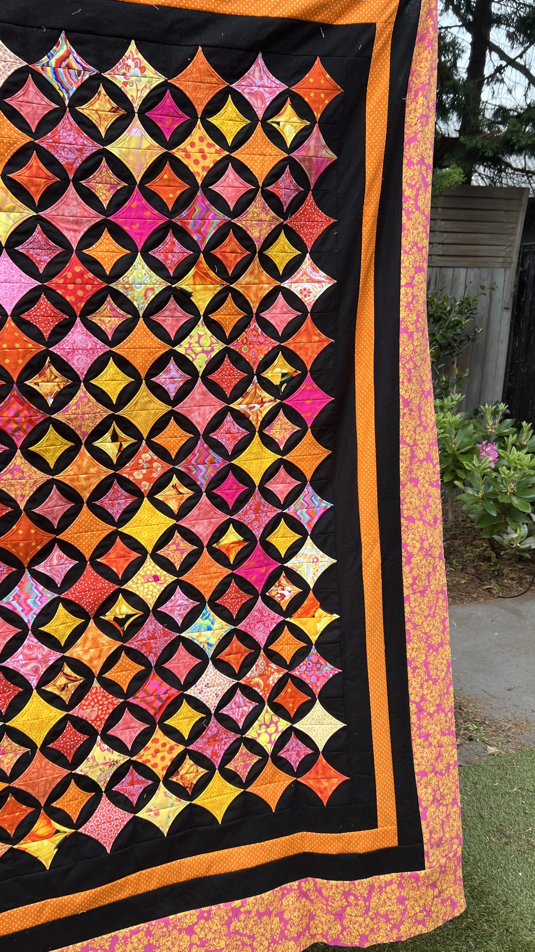 Faux Cathedral Windows — Bits and pieces quilting