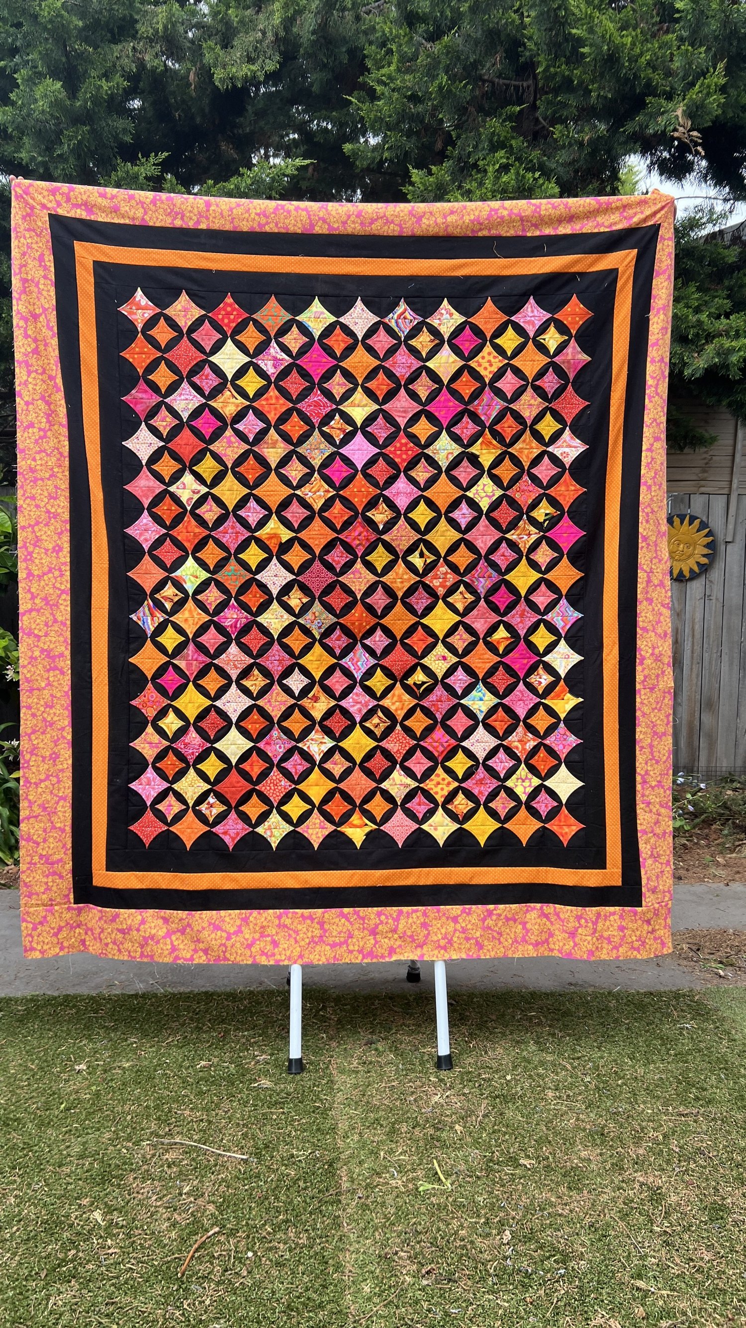 Faux Cathedral Windows — Bits and pieces quilting