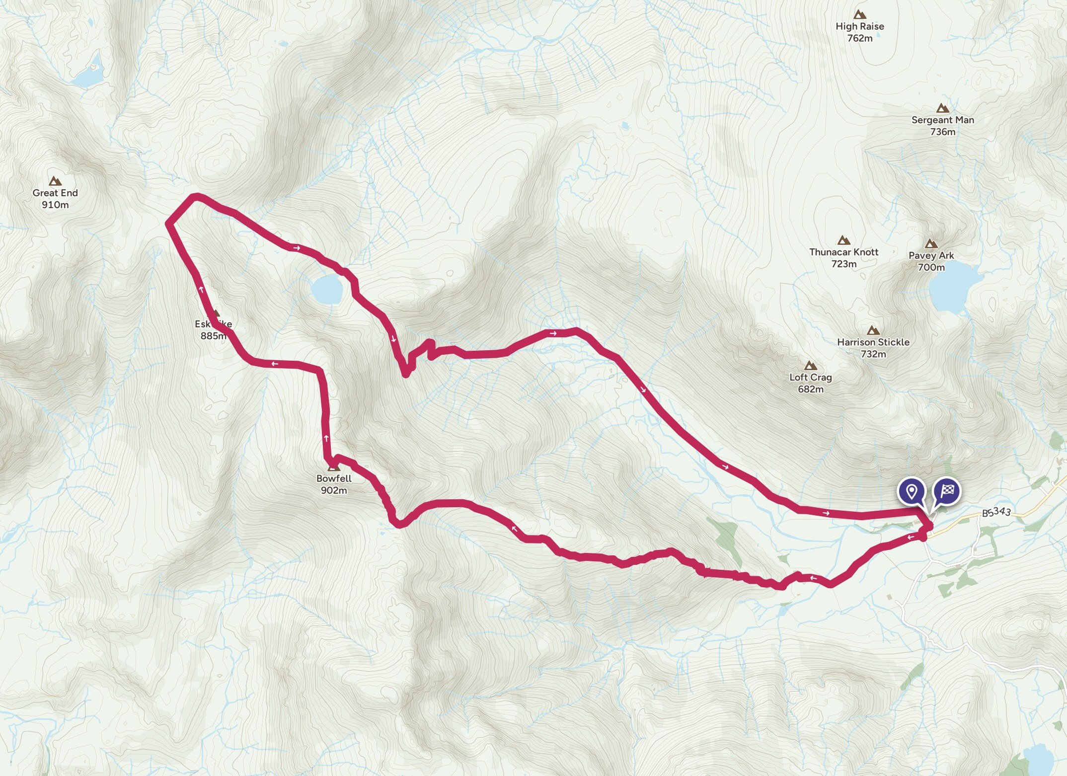 Bowfell and Angle Tarn Hiking Guide - Lake District walks