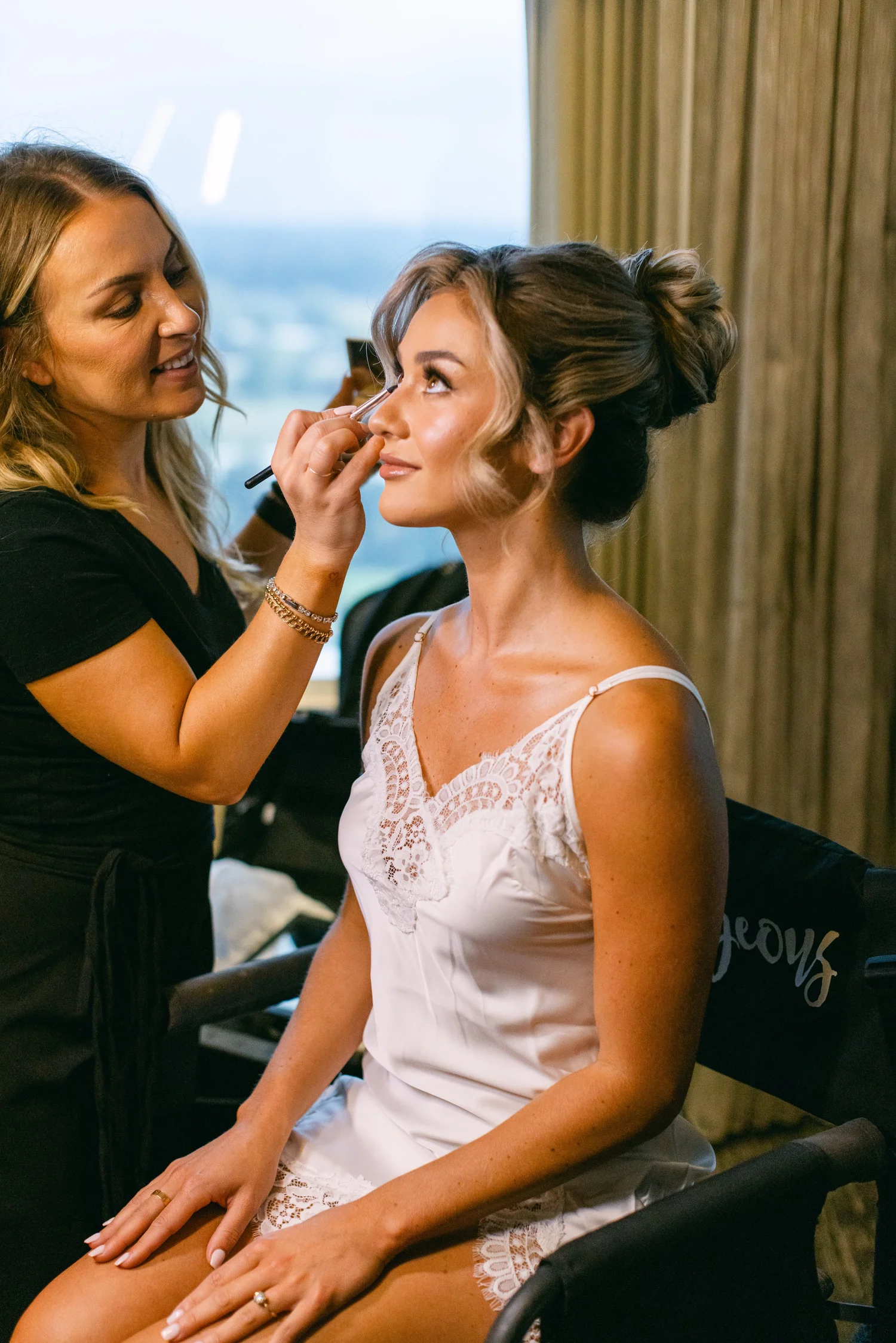 Classy, timeless, personalized wedding hair and makeup service