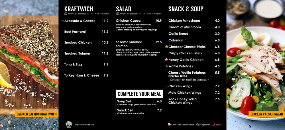 Menu | PastaMania Singapore