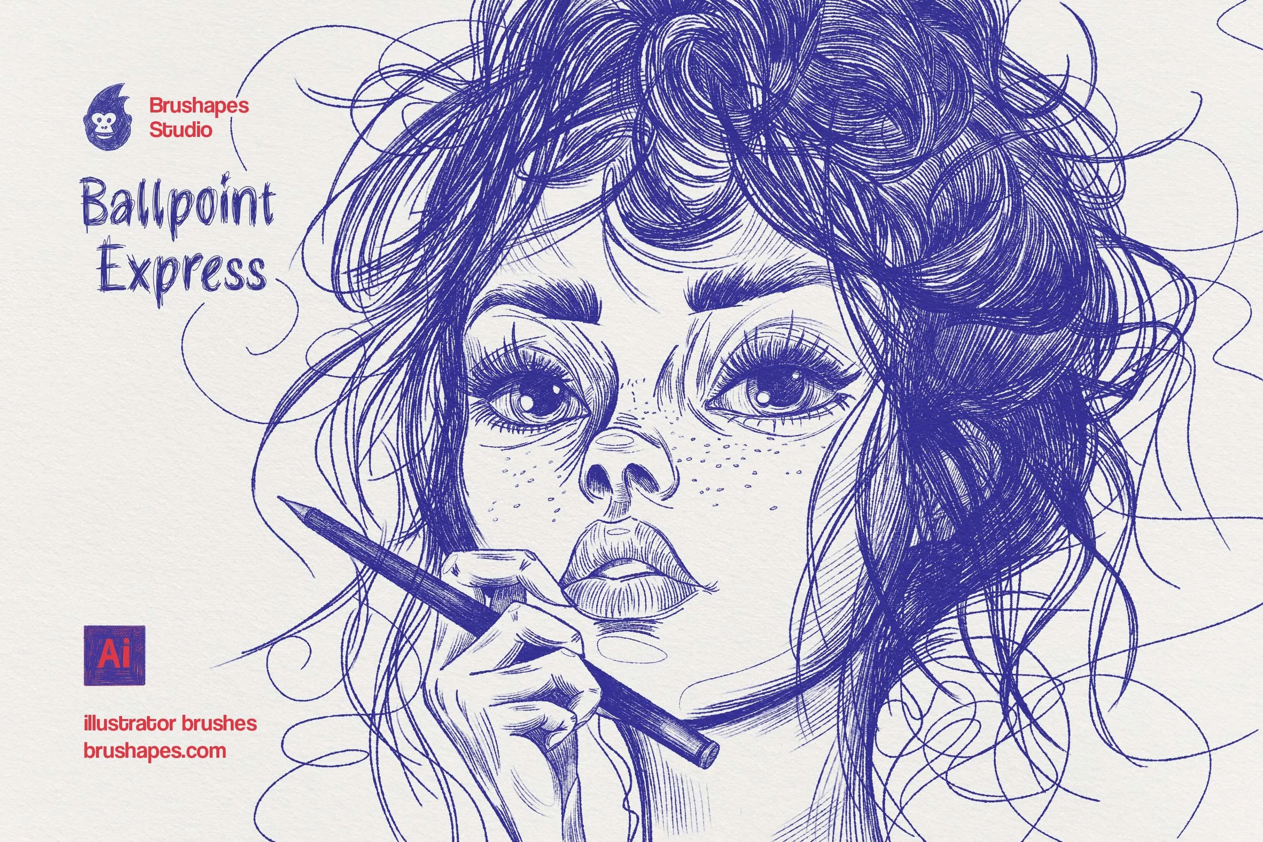 Grim Shader Adobe Illustrator Brushes. Starter Pack. — Brushapes Studio