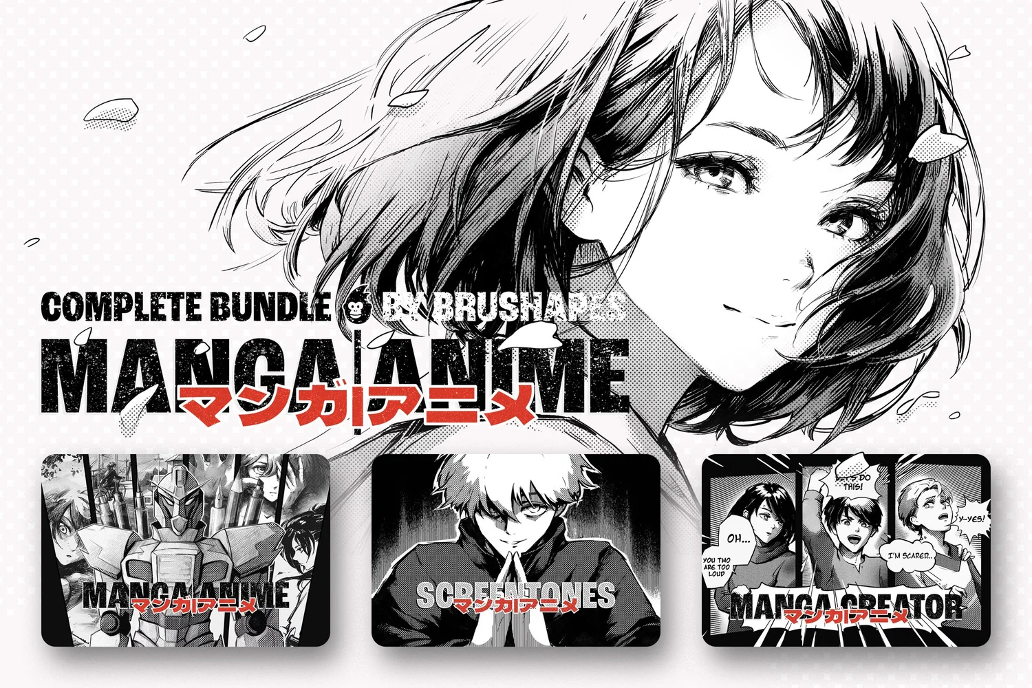 Manga Screentone Brushes for Clip Studio Paint — Brushapes Studio