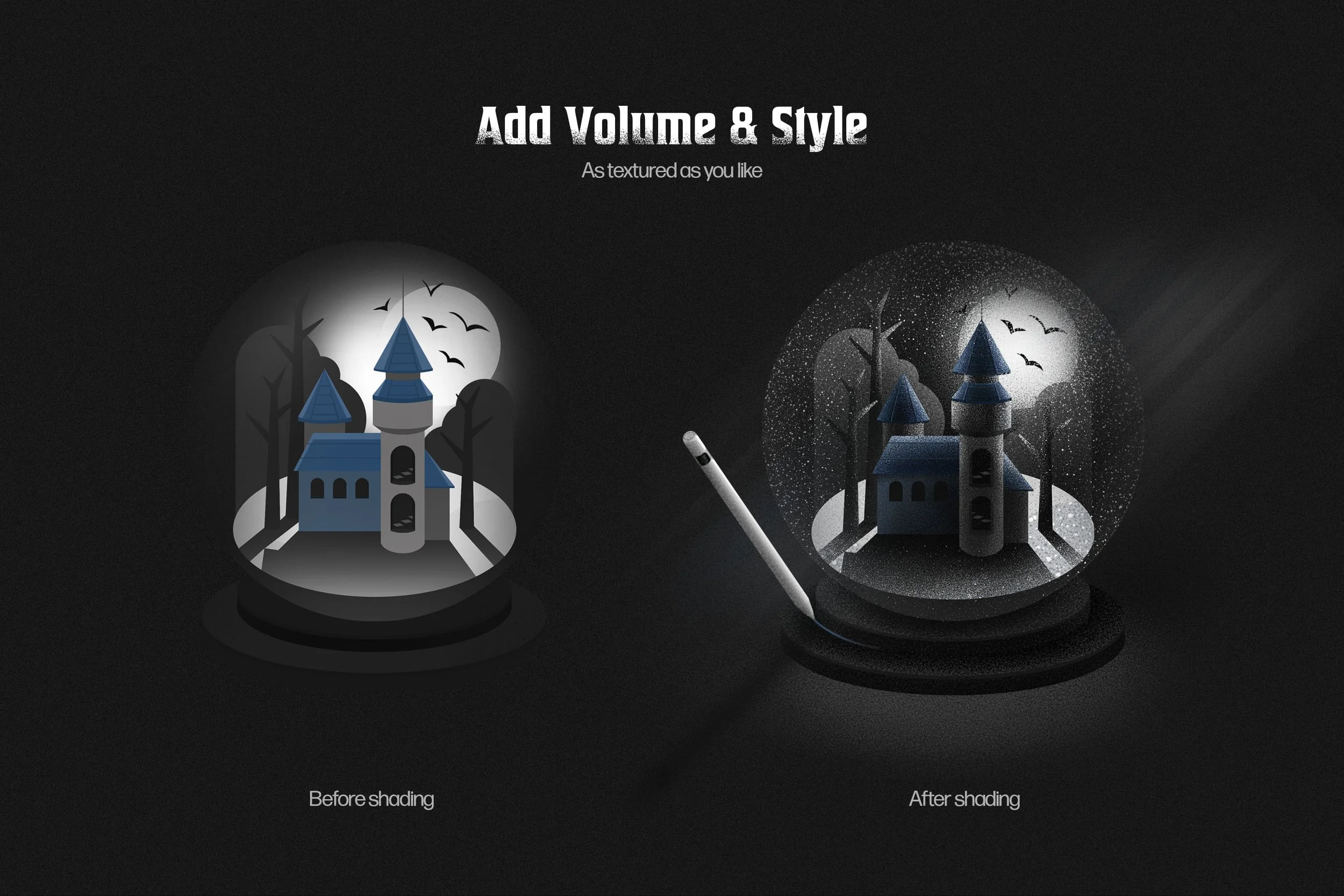 Grim Shader Affinity Brushes. Starter Pack. — Brushapes Studio