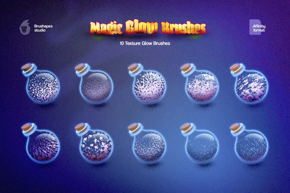 Grim Shader Affinity Brushes. Starter Pack. — Brushapes Studio