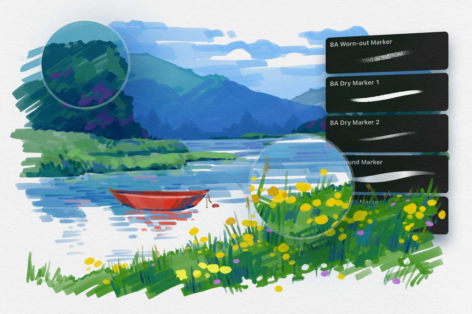 Manga and Anime Brushes for Procreate. Starter Pack. — Brushapes Studio