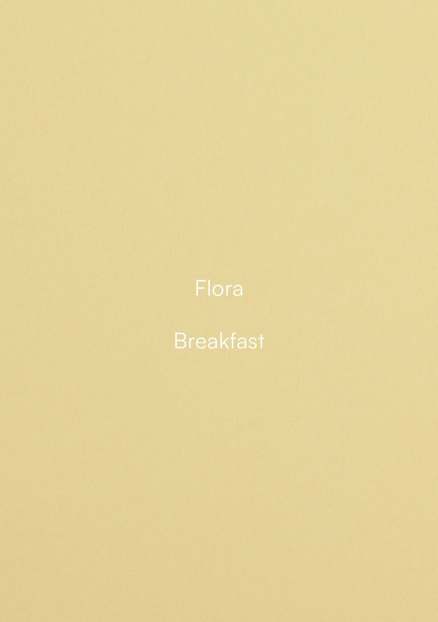 Sample Menus — Flora