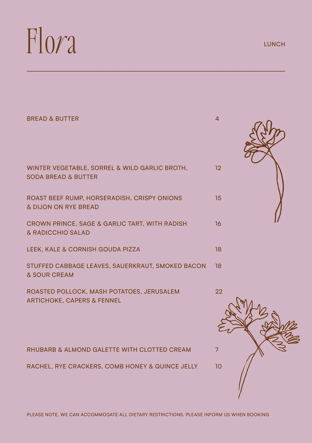 Flora Lunch — Flora