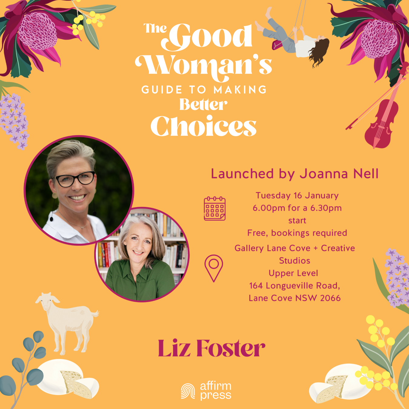 Book Launch, Gallery Lane Cove — Liz Foster Author