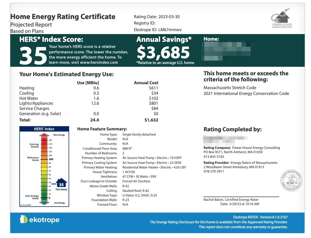 HERS Ratings for Western MA and beyond — Power House Energy Consulting