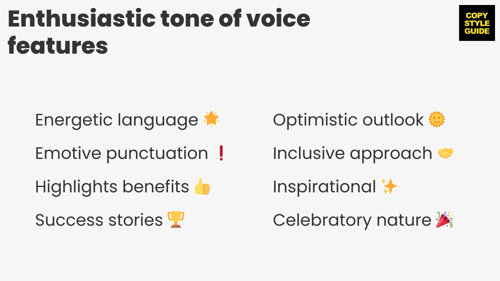 What is an Enthusiastic tone of voice? (with examples)