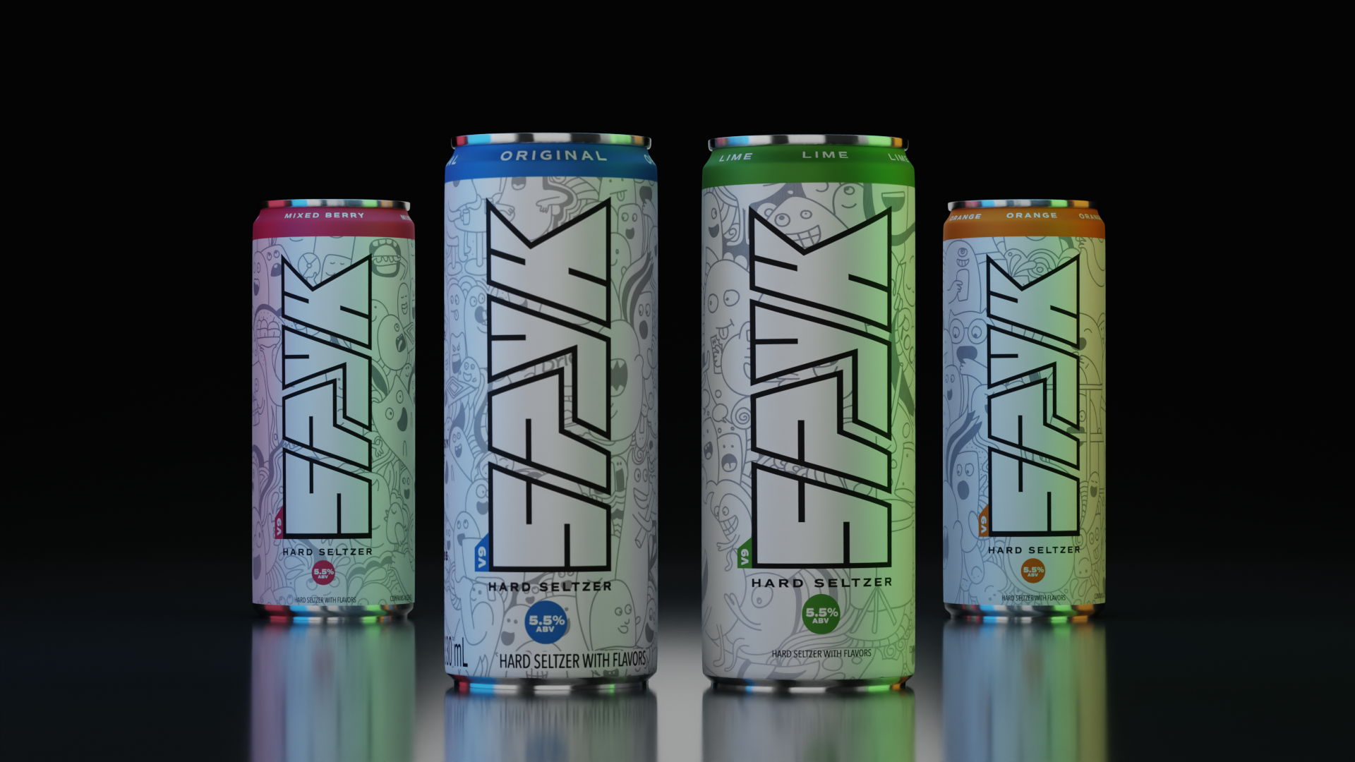 Project - Spyk Hard Seltzer — Zinema Studios | Design Agency in Hyderabad
