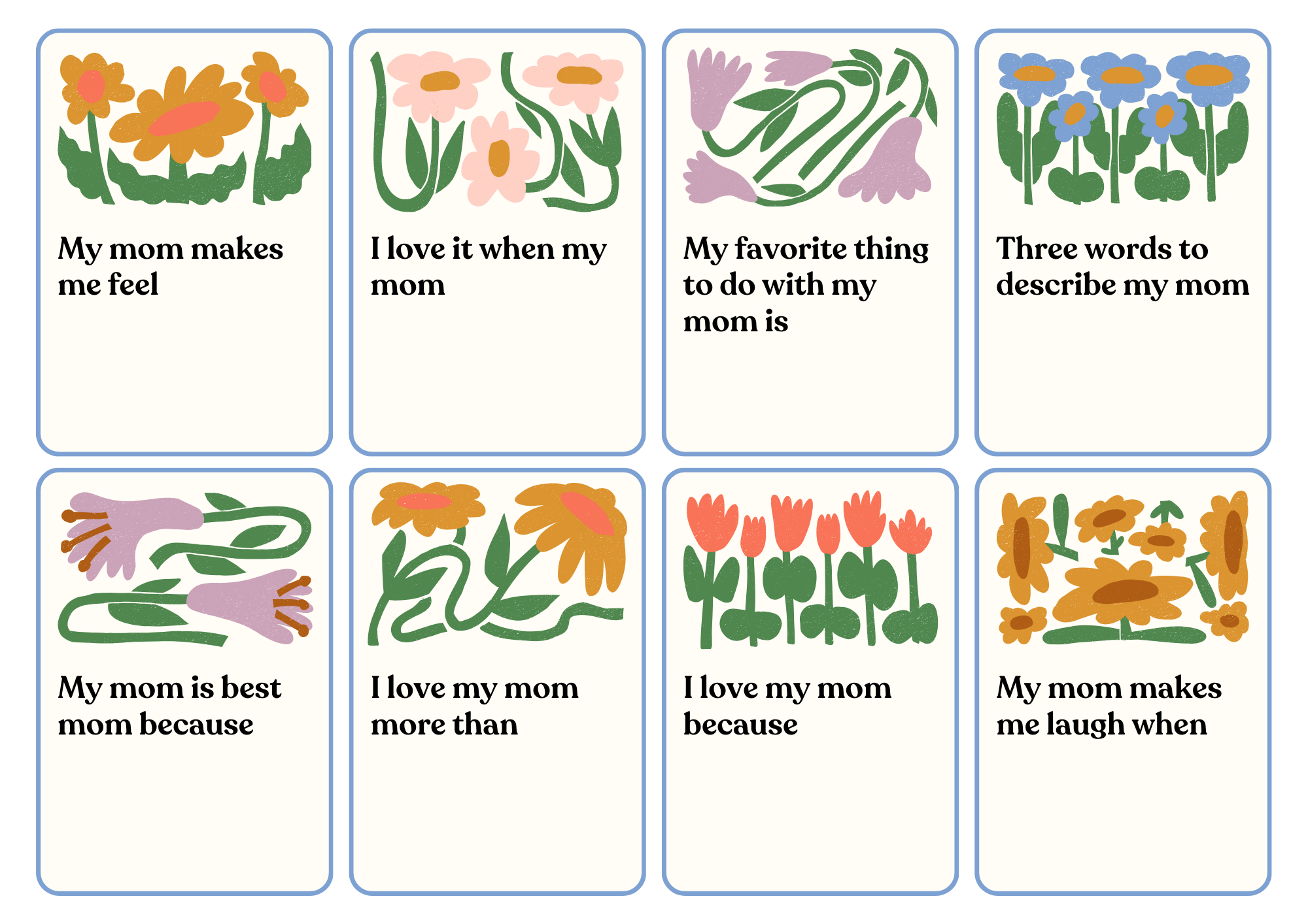 Love Notes for Mom: Printable Cards for Mother’s Day or Anytime ...