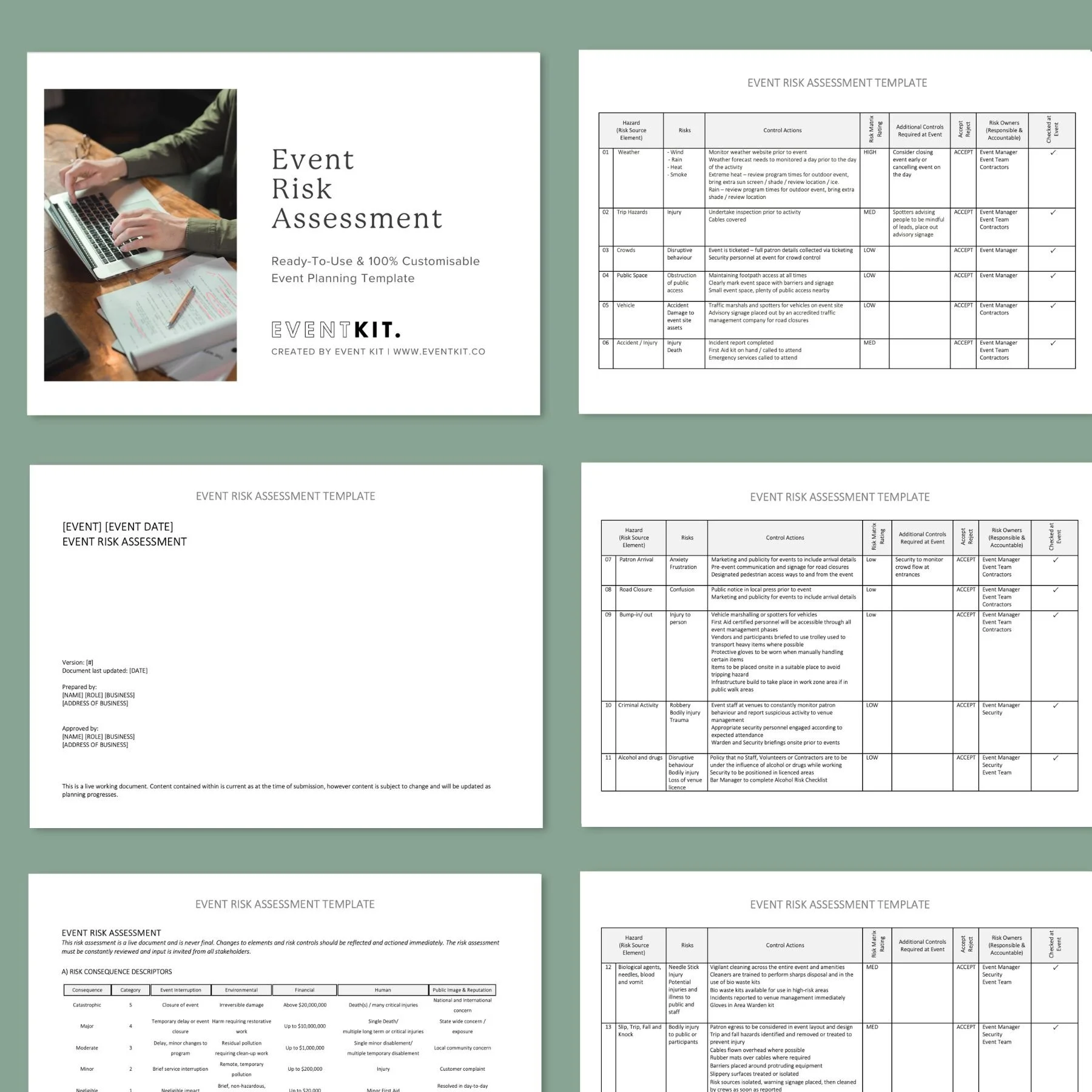 Event Volunteers Kit | 20x Event Templates & Tools — Event Kit