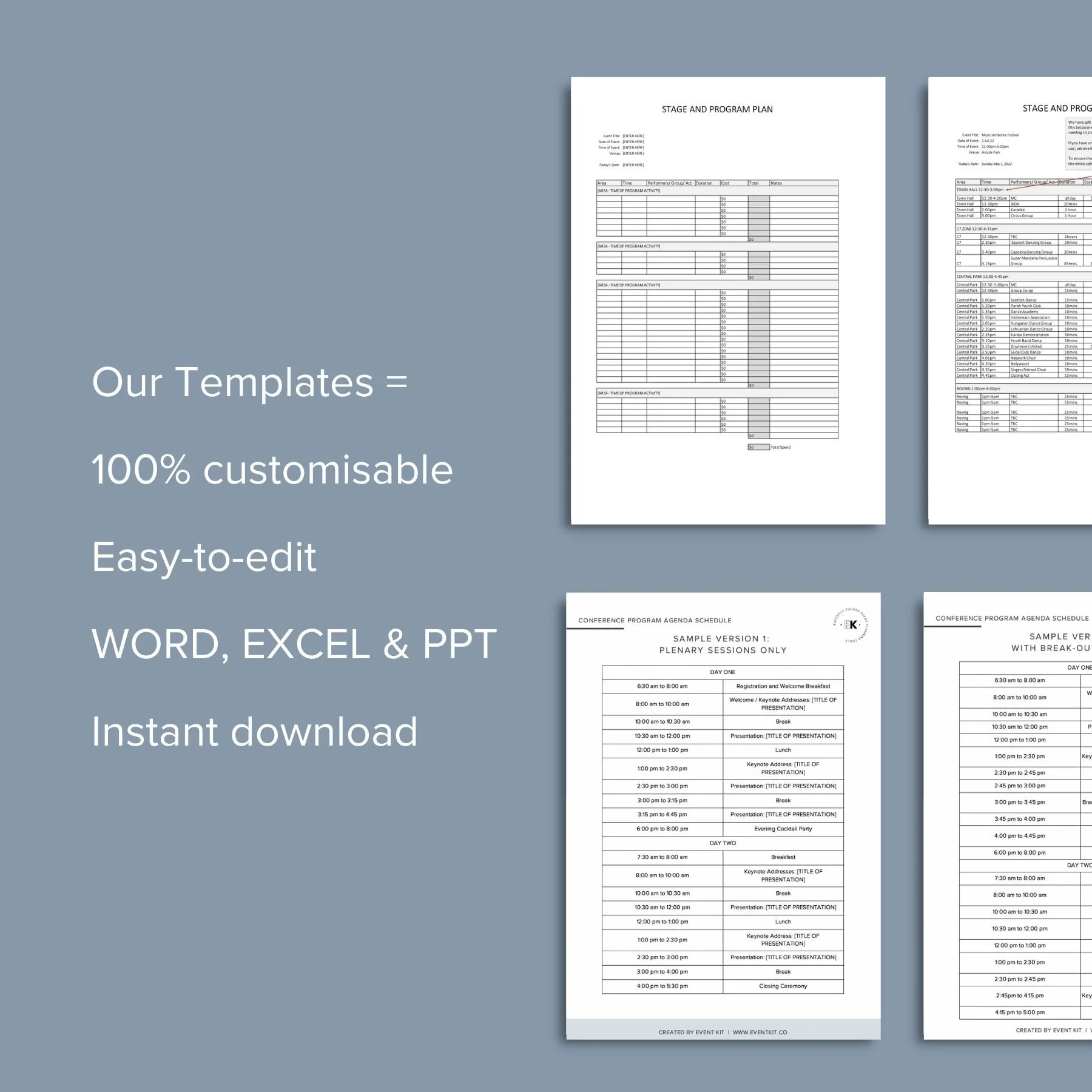 Conferences Kit - 20x Event Templates & Tools — Event Kit
